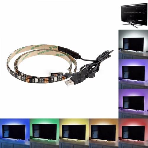 Jual Lampu Led Strip 5050 RGB & USB Controller 2M Lampu Meja PC CPU ...
