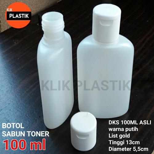 Jual BOTOL SABUN TONER 100ML/BOTOL PLASTIK KOSMETIK/BOTOL DKS 100ML ...