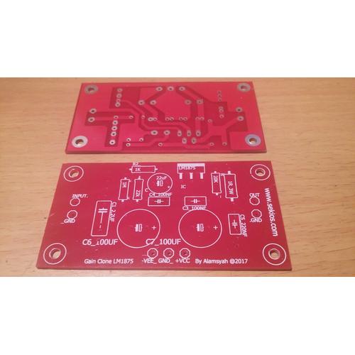 Jual PCB TDA2050 TDA 2050 LM1875 LM 1875 Gain Clone Mono Bahan Pertinax ...
