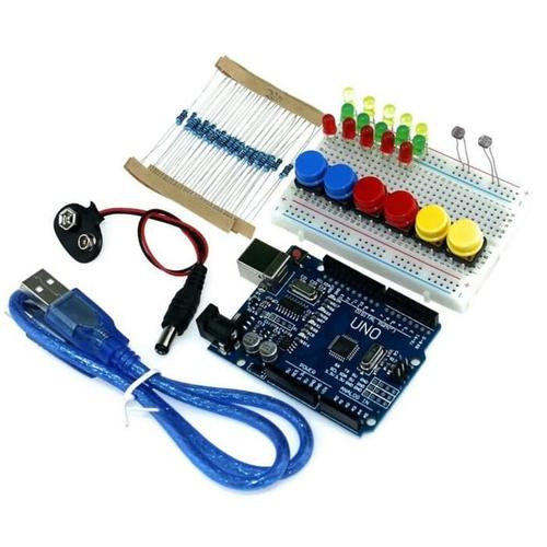 Jual Arduino Starter Kit UNO R3 mini Breadboard LED jumper wire button ...