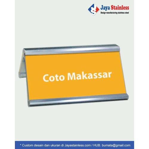 Jual Display nama makanan aluminium - Food tag - Jakarta Timur - PT ...