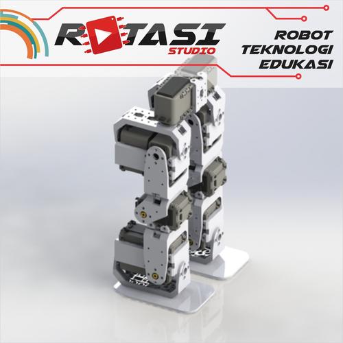 Jual Brackets Sepasang Kaki Robot Bioloid Robotis - Hitam - Kota Palu ...