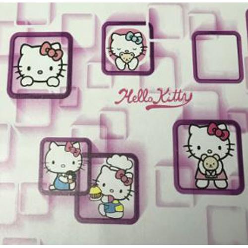 Jual C60 Wallpaper Sticker Hello Kitty Ungu - Wallpaper Dinding ...