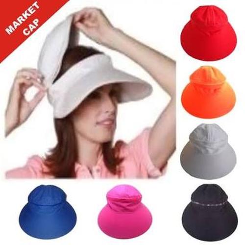 Jual topi caddy golf lebar bisa buka tutup bahan royal drill - Kab ...