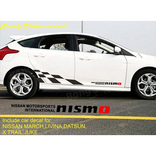 Jual sticker nismo sticker mobil nissan march livina juke x trail ...