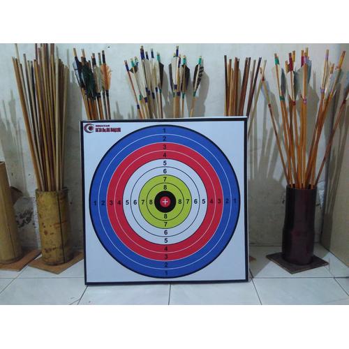 Jual bantalan sasaran panah/face print/face target panahan ukuran 60x60 ...