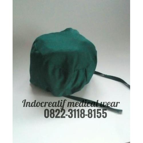 Jual Topi Operasi / Nurse Cap / Pabrik Makanan / Laboratorium Hijau Tua ...