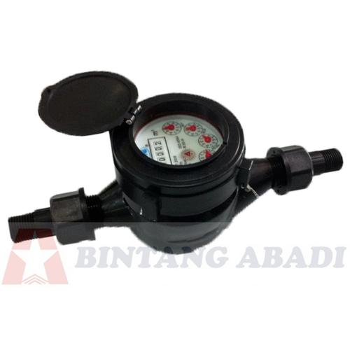 Jual AMINB Meteran Air Ledeng PAM 1/2" Body Plastik / PVC Water Meter ...