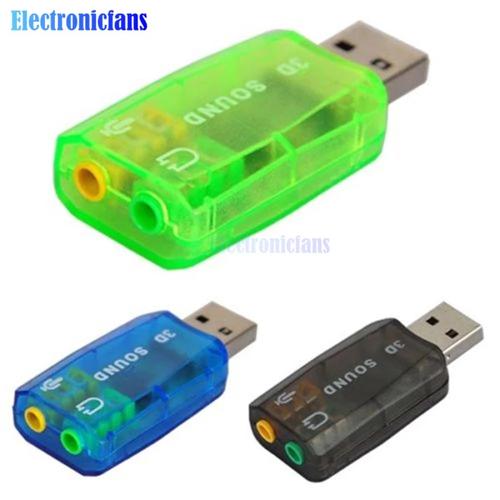 Jual USB to 3D Audio Sound Card Adapter 5.1ch convert USB 2.0 to Audio ...