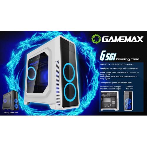 Jual GAMEMAX G561 WHITE GAMING ATX MIDDLE TOWER CASE - Jakarta Utara ...