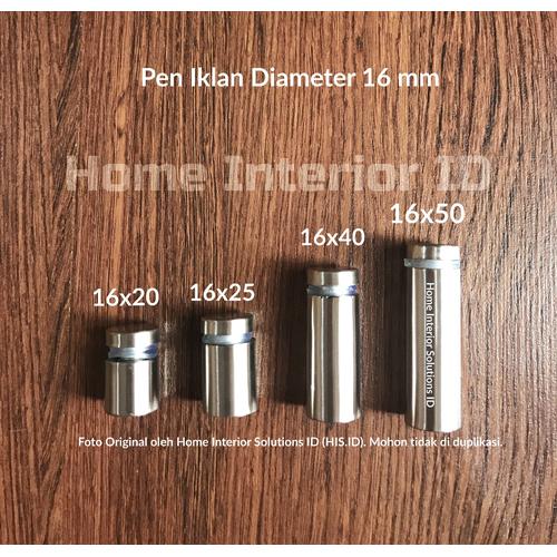 Jual Pen Iklan 16 X 50 mm Stainless Steel Baut Akrilik - Jakarta Barat ...