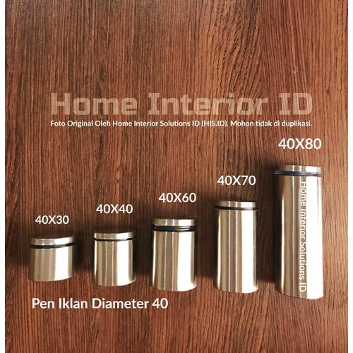 Jual Pen Iklan 40 X 30 mm Stainless Steel Baut Akrilik - Jakarta Barat ...