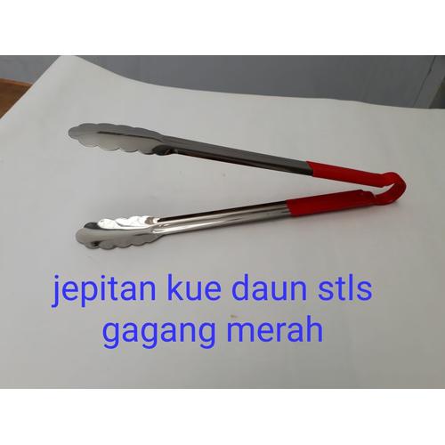 Jual Jepit/Capit/Penjepit Makanan Stainless Gagang Merah - Jakarta ...