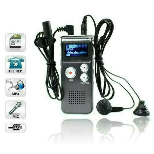 Jual Alat Perekam Suara USB Voice Recorder Digital Audio 8GB Mp3 Player ...