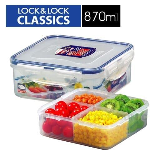 Promo Lock&Lock Food Container Classics 870ml divider (HPL823C) - Kota ...