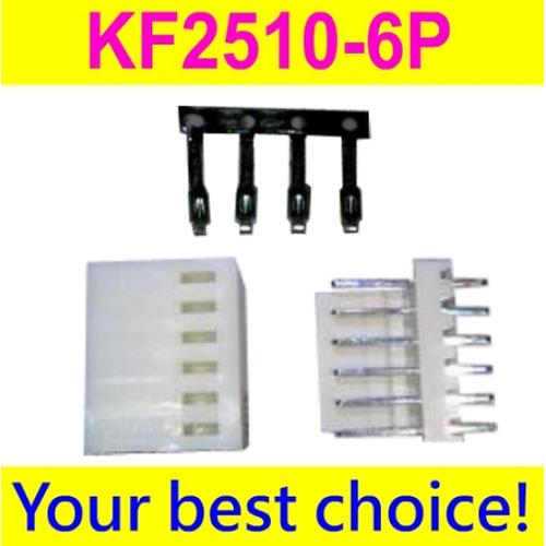 Jual Straight foot KF2510 6P 2.54mm Pin Header white Housing Connector ...