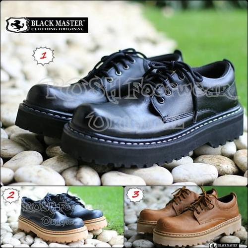 Jual Sepatu Black Master UnderGround Low Boots Pendek Kulit Pria ...