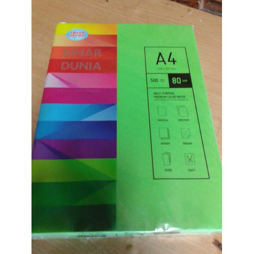 Jual Sinar Dunia. Kertas Warna A4 80gsm. IT 230 Parrot. - Jakarta Utara ...