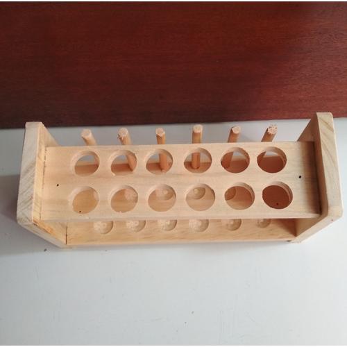 Jual Rak Tabung Reaksi Kayu 12 Lubang/Rack Test Tube - Jakarta Pusat ...