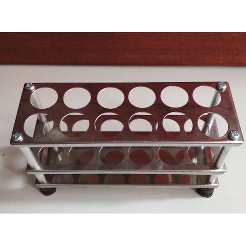 Jual Rak Tabung Reaksi Stainless Steel 12 Lubang - Test Tube Rack ...