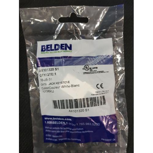 Jual ORIGINAL Belden Modular Jack Cat6 WHITE Keyconnect / Keystone Cat ...