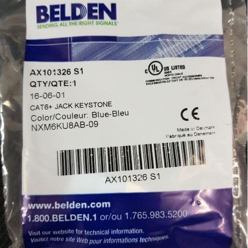 Jual ORIGINAL Belden Modular Jack Cat6 BLUE Keyconnect / Keystone Cat 6 ...