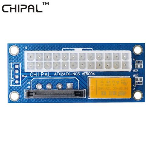 Jual Dual PSU 15Pin SATA to 24Pin Molex Power Supply Sync Starter Card ...
