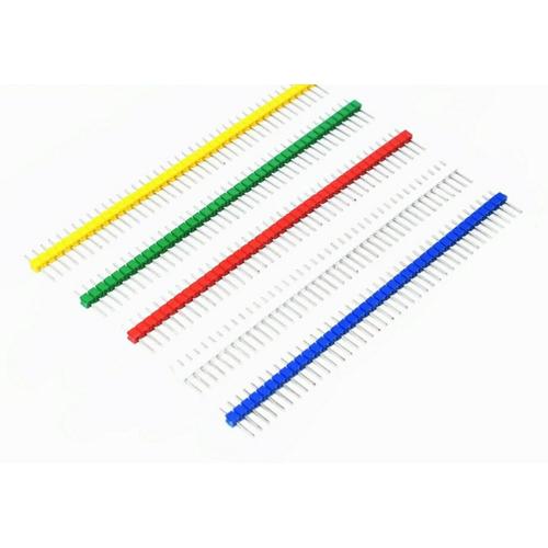 Jual Pin Header Warna 2.54mm Male 40pin Single Row Strip Silver ...