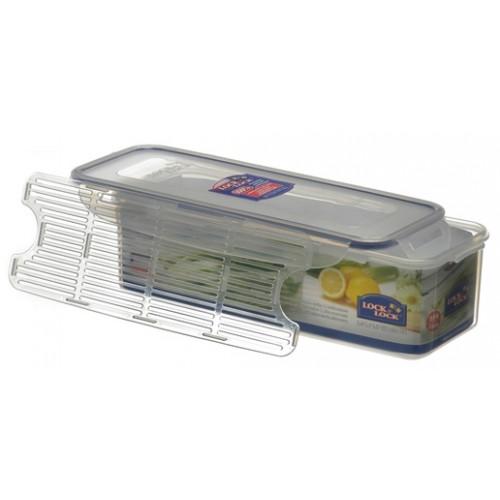 Promo LOCK&LOCK Rectangular Tall Food Container 1.6L With Tray HPL843 ...