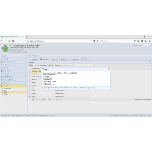 Jual Source Code Aplikasi Sistem Informasi Point of Sales "Admin ...