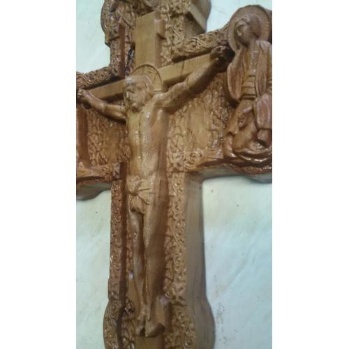 Jual Relief Ukir Kayu Jati: Salib Yesus (30cm x 13cm x 3cm) - Kab ...