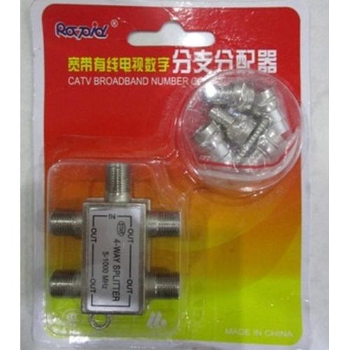 Jual Spliter 4 Way RAPID Splitter Antena TV Pembagi Kabel Cabang Antena ...