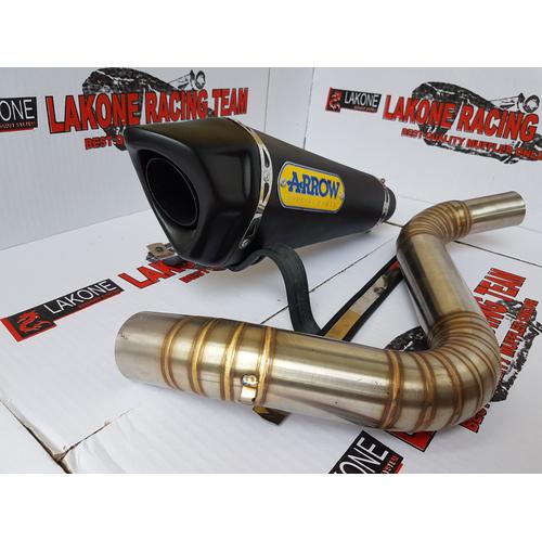 Jual KNALPOT ARROW BLACK SLIP ON MID PIPE KTM DUKE 200 250 RC 200 250 ...