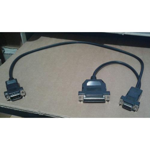 Jual KABEL SPLITTER SERIAL DB9 FEMALE TO DB25 FEMALE DAN DB9 MALE 50 CM ...
