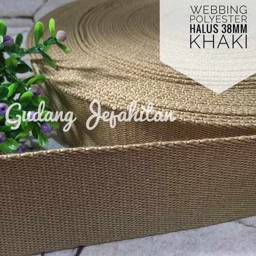 Jual Webbing Tali Tas Polyester Halus 38mm KHAKI 1 meter - Kota Depok ...