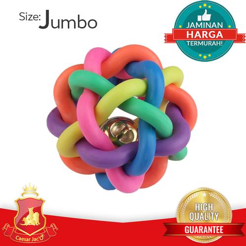 Jual Mainan Anjing Bola Karet Pelangi - Dog Training Toy - Jumbo ...