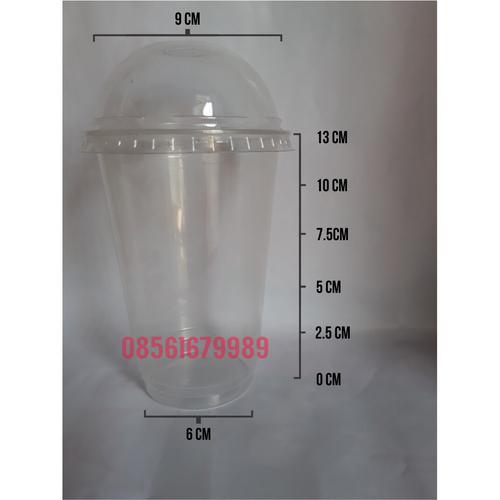 Jual gelas plastik pp 16 oz merk polycup | gelas 16 oz dan tutup dome ...