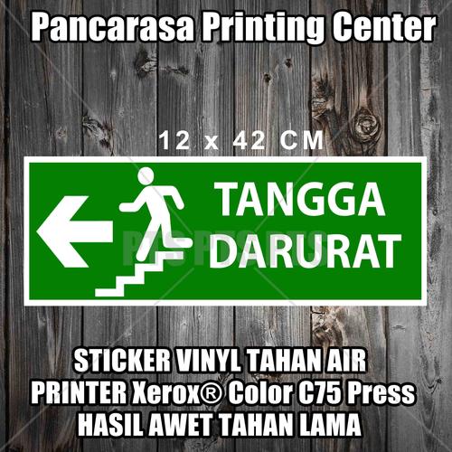 Jual Sticker 2 Tangga Darurat safety sign warning imo Surabaya - Kota ...