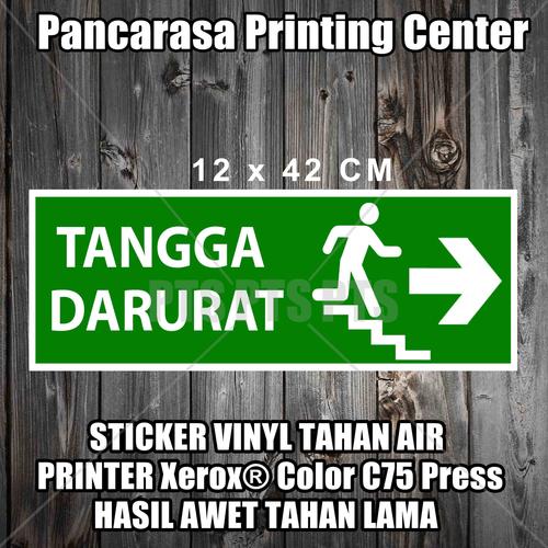 Jual Sticker 1 Tangga Darurat safety sign warning imo Surabaya - Kota ...