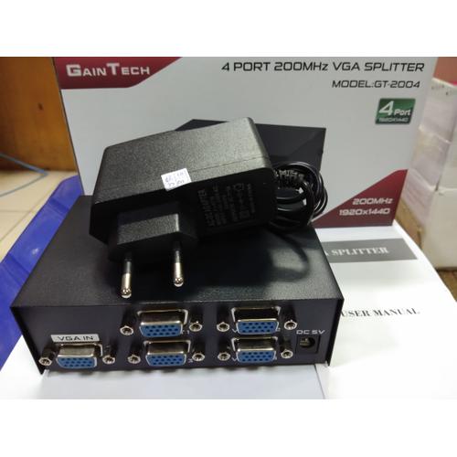 Jual VGA Splitter 4 Port - Gaintech - Kota Tangerang - CS New | Tokopedia