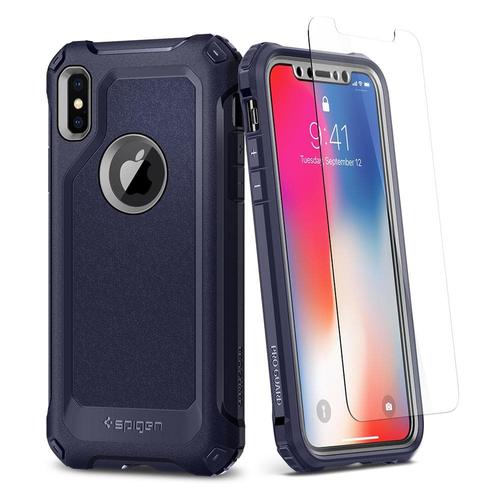 Jual Spigen iPhone X Pro Guard Case - Midnight Blue(Polycrbnt + TPU ...