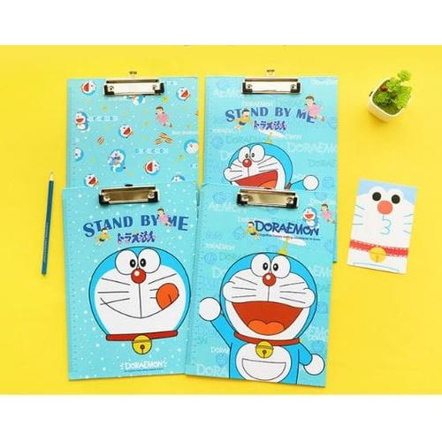 Jual papan ujian clip board kartun doraemon writing pad penggaris ...