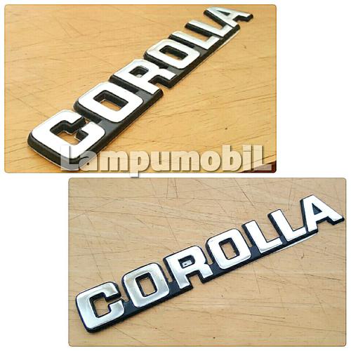 Jual Emblem mobil Toyota Corolla DX KE70 Logo COROLLA - Kota Padang ...