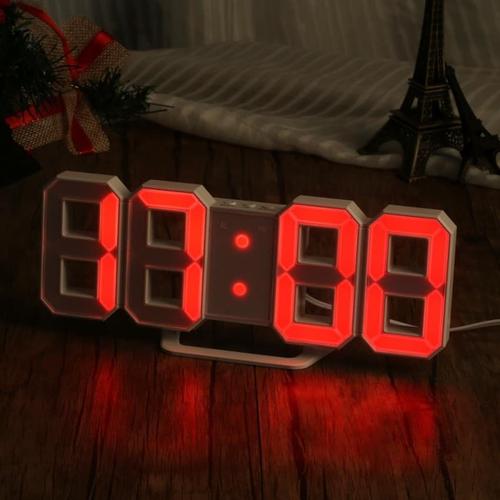 Jual Jam Dinding Digital LED Besar Merah Tampilan Waktu 12/24 Jam - Kab ...