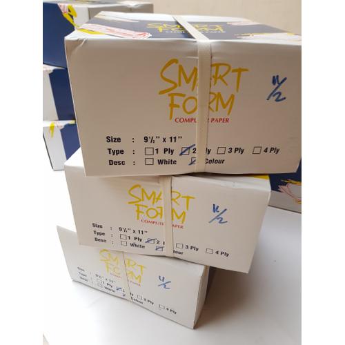 Jual Continuous Form 2 ply/2 ukuran 9.5×11 SMART FORM. K2 cacah 2 ...