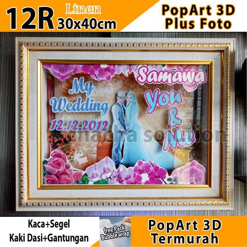 Jual frame foto 3D 12r 30x40cm - Kab. Bekasi - bingkai foto | Tokopedia