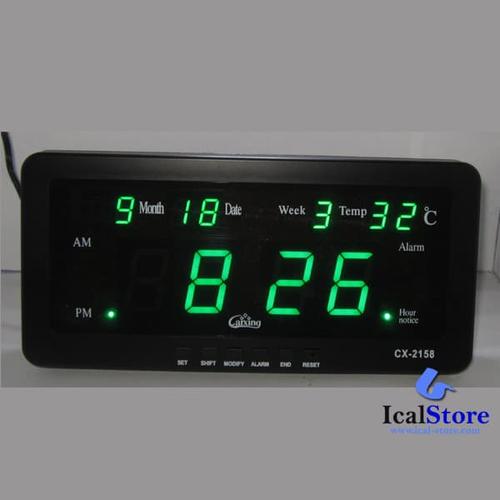 Jual Jam Digital Meja dan Dinding CX-2158 Listrik Hijau LED - Merah - Jakarta Pusat - CITRA ...