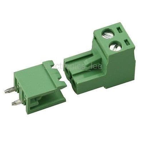 Jual Terminal Block Konektor Plugable 5.08mm 2 pin Screw Hijau ...