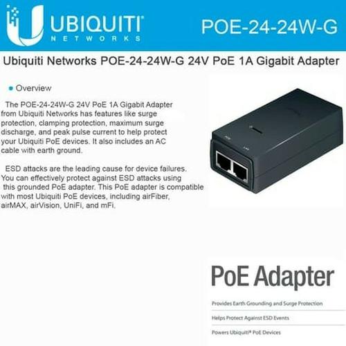 Jual Ubiquiti UBNT POE-24-24W-G 24V 1A Gigabit GP-H240-100G - Kota ...