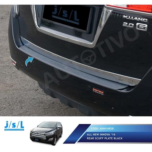 Jual All New Innova Reborn Rear Scuff Plate / Sill Plate Hitam Original ...